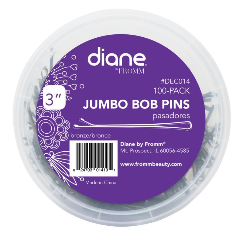 DEC014 Extra Jumbo Bob Pins 3 Inch Bronze 100pk - - SKU#: 203782